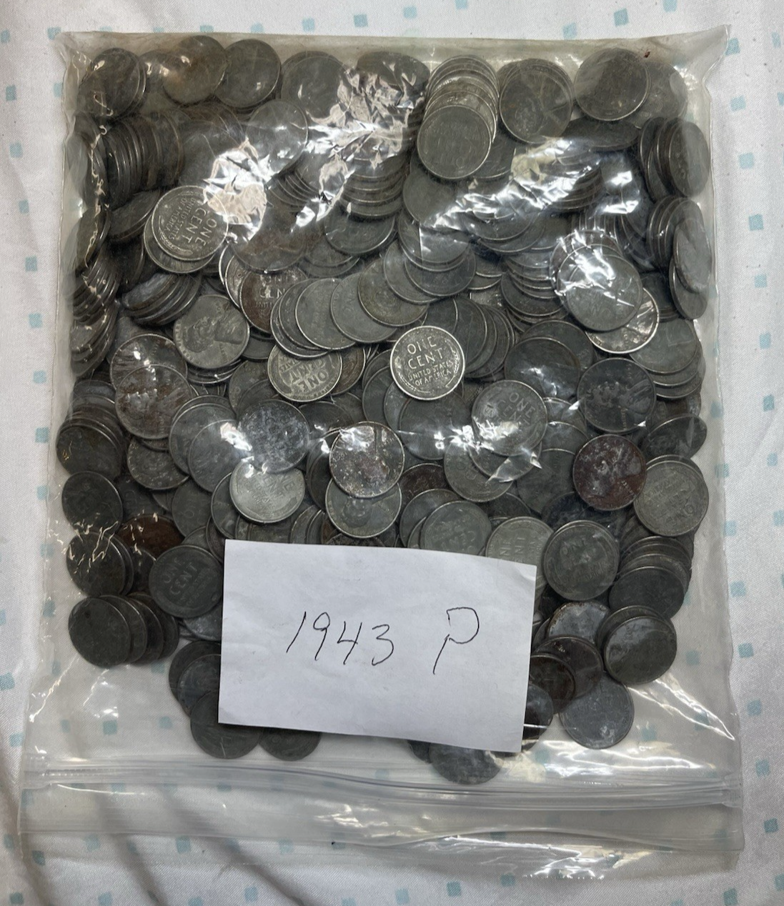 LOT OF 50" 1943-P LINCOLN STEEL CENTS WHEAT PENNIES WWII ERA ~~ | eBay