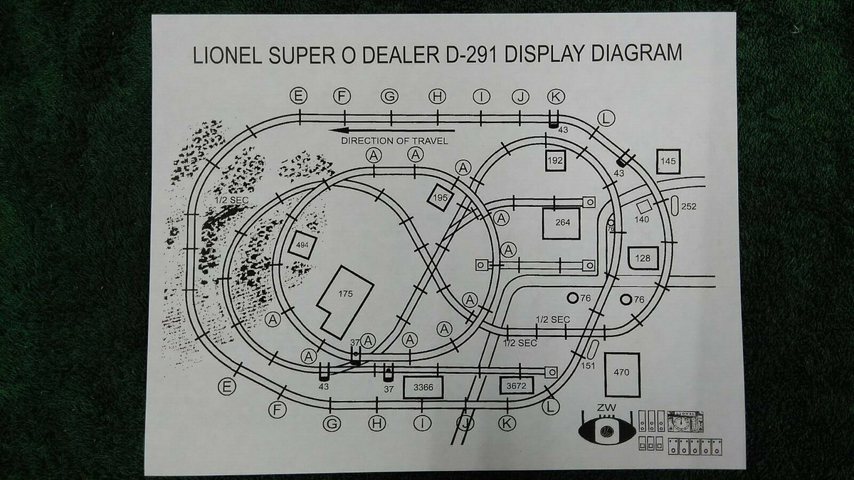 Lionel Display Layout Track Plans Lionel Fastrack For Sale | O Gauge
