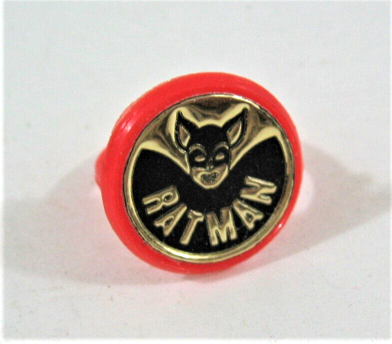 Vintage Ratman Ring Gumball Machine Prize Vending Toy Old Unsold Store ...