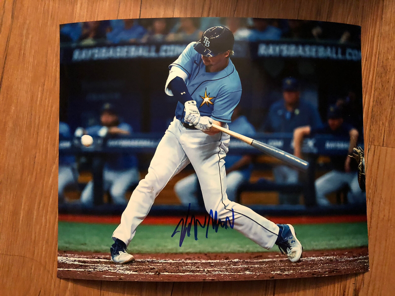 TAMPA BAY DEVIL RAYS PROSPECT KYLE MANZARDO SIGNED 8x10 PHOTO GTP JSA ...