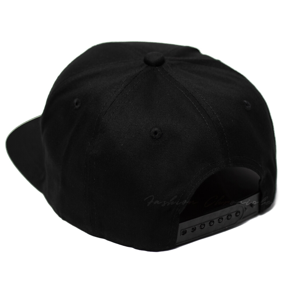 Plain Black Snapback Template