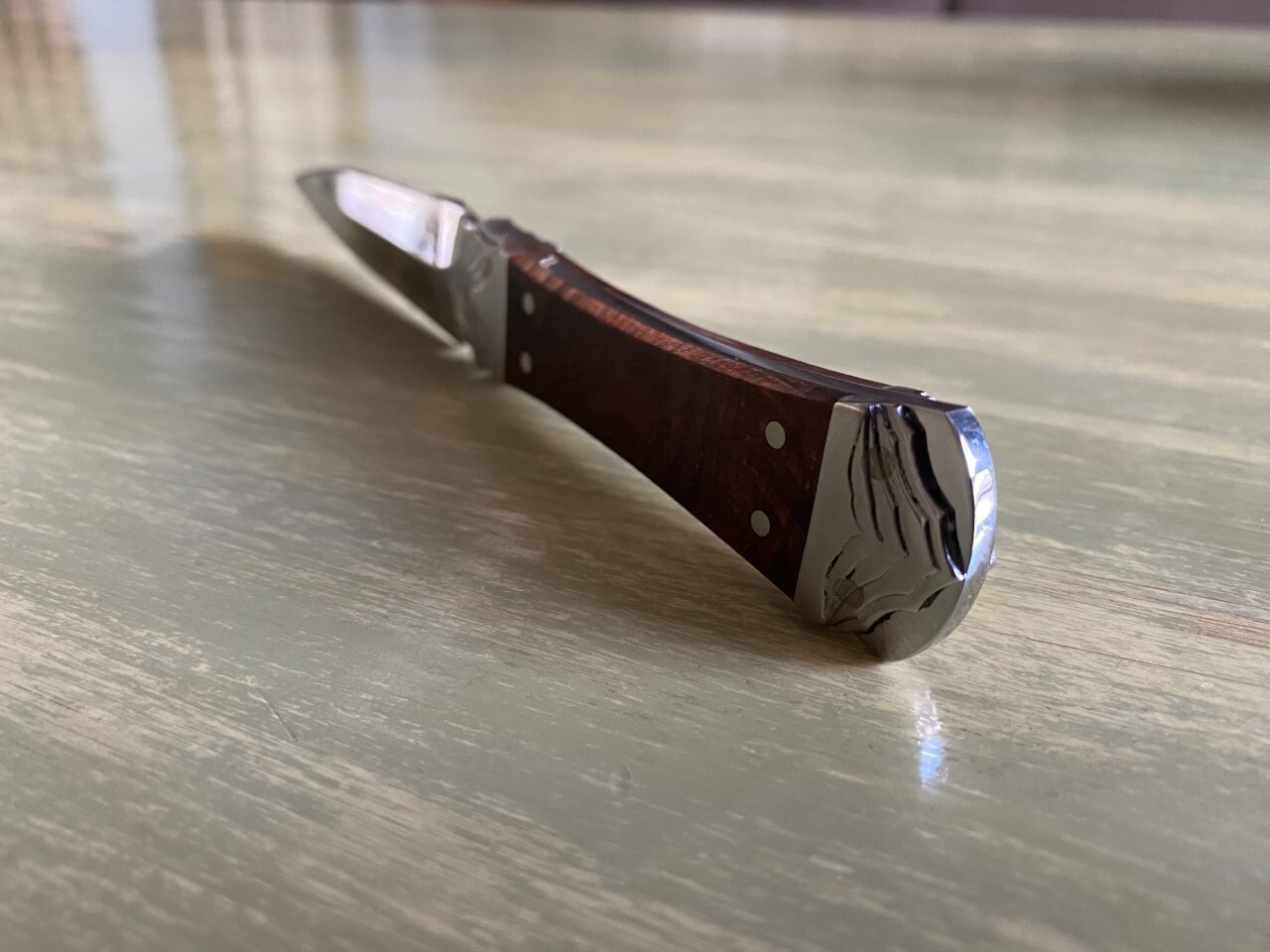 NEW IN BOX RARE!! Buck Knives USA Custom Burlwood ATS-34 Koji Hara ...