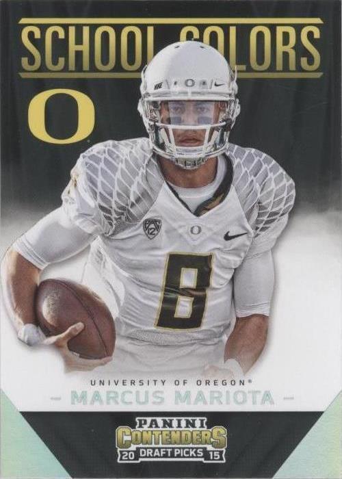 2015 Panini Contenders Draft Picks - School Colors Marcus Mariota #1 ...