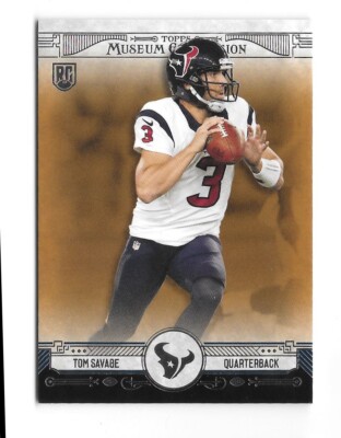 2014 Topps Museum Collection Football TOM SAVAGE RC Copper -HOUSTON ...