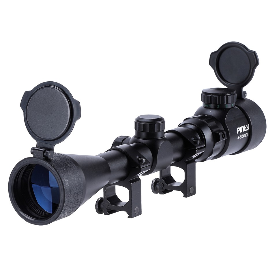 Pinty Rifle Scope Rangefinder Illuminated Green 3-9X40 Optics Hunting ...