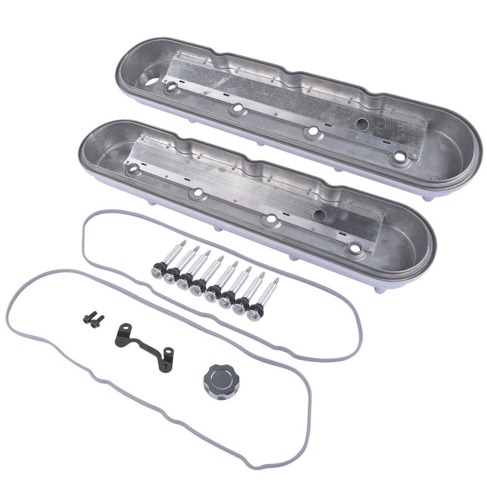 For GM LS Cast Aluminum Tall Valve Covers & Coil Mounts LS1 LS2 LS3 5.3 ...