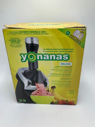 NEW IN BOX! Yonanas Deluxe Non-Dairy Frozen Fruit Soft Serve Dessert ...