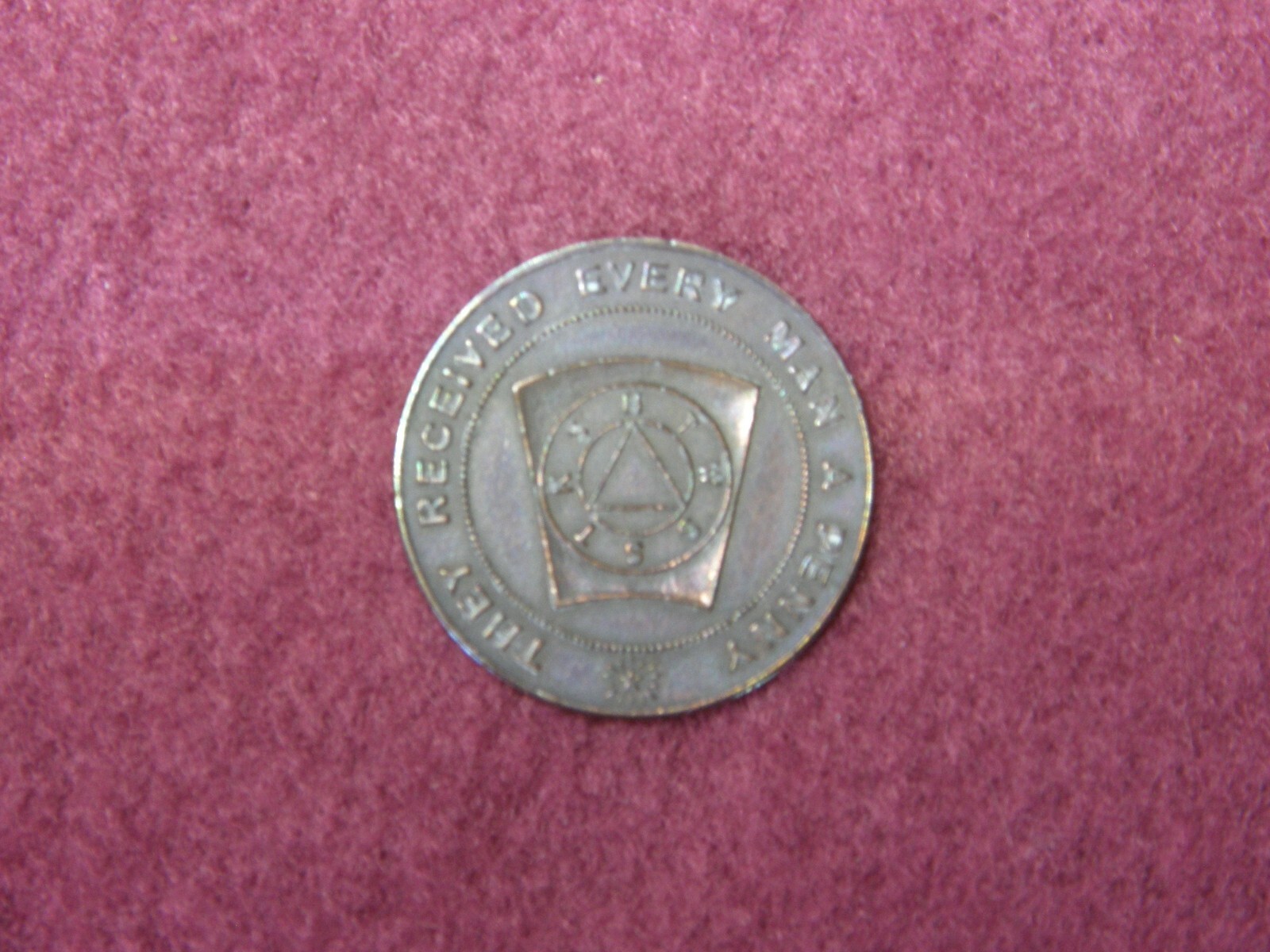 A Lodge Canongate and Leith 5 Masonic Mark Token Penny | eBay UK