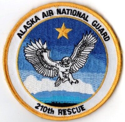 US Military Patch 4" 210 Rescue Alaska ANG w/hook & loop | eBay