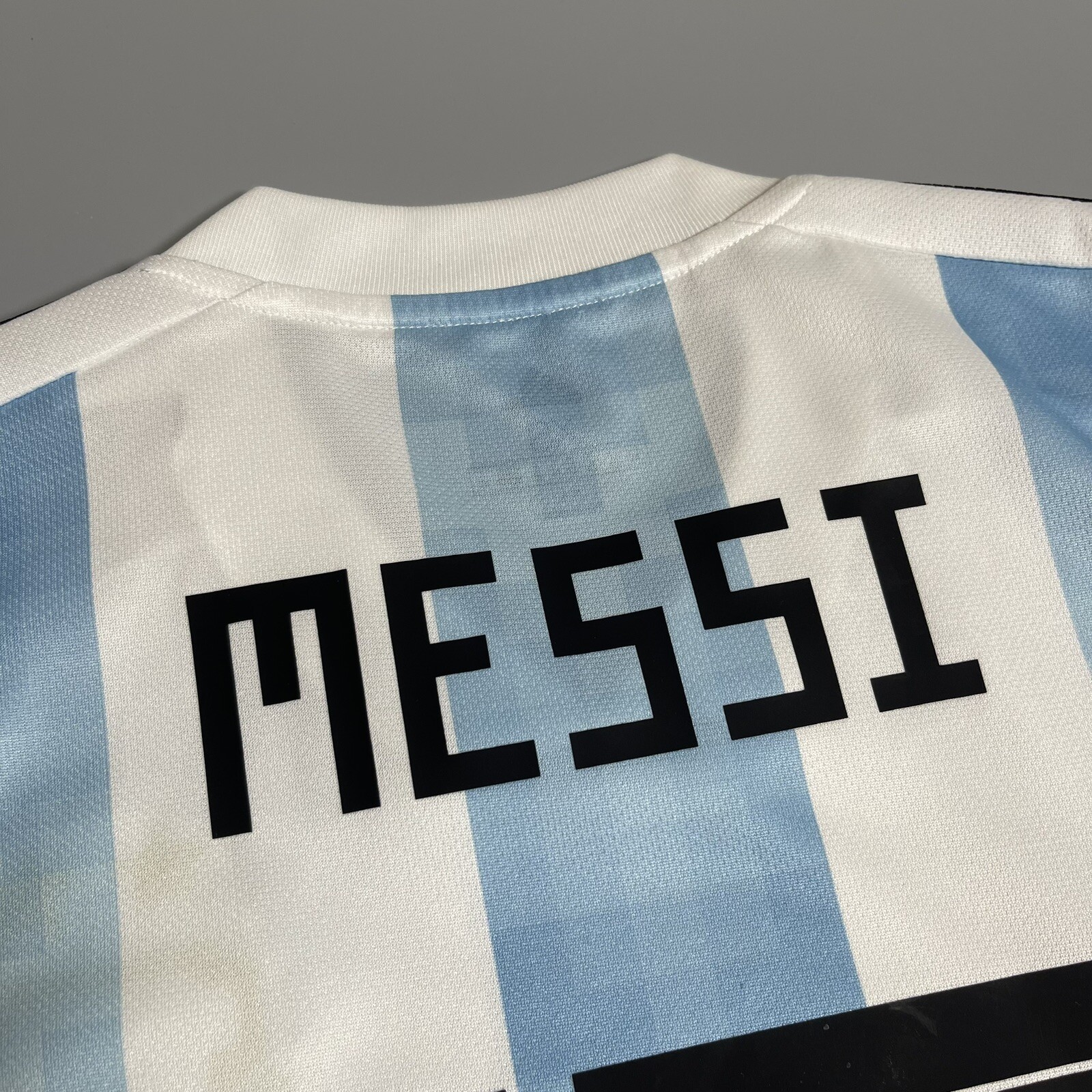 ARGENTINA ADIDAS 2018 WORLD CUP FOOTBALL HOME JERSEY #10 MESSI SIZE “XS ...