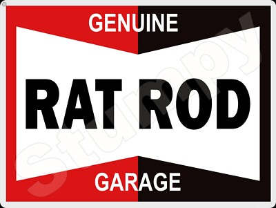 Genuine Rat Rod Garage Metal Sign 9" x 12" or 12" x 16" | eBay