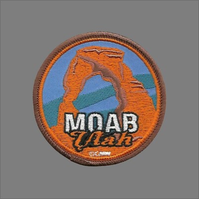 Utah Patch - Moab UT - Arches National Park - Travel Patch Iron On - UT ...