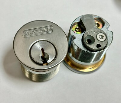 SCHLAGE MODULAR MORTISE CYLINDER, 1-1/8" ,C KEYWAY, 6 PIN, NO KEYS, CAM ...