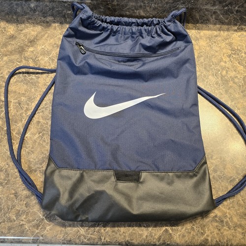 Nike Brasilia 9.5 Drawstring Backpack Bag Training Gym Sack Pack DM3978 410 | eBay