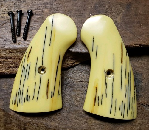 Altamont Colt Python Classic Aged Faux Ivory Grips. NEW w Grip Screw ...