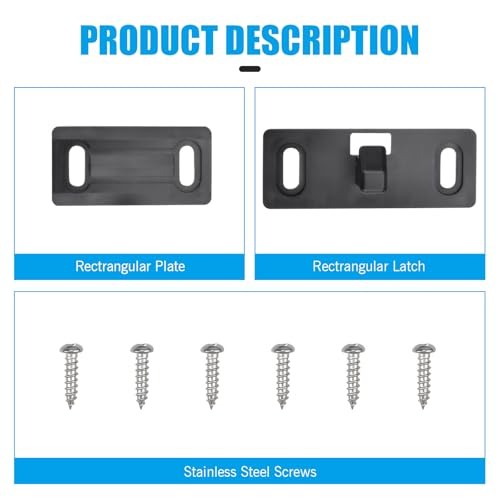 1 Set RV Screen Door Latch, 3.64" x 2.99" Screen Door Right Hand Handle ...