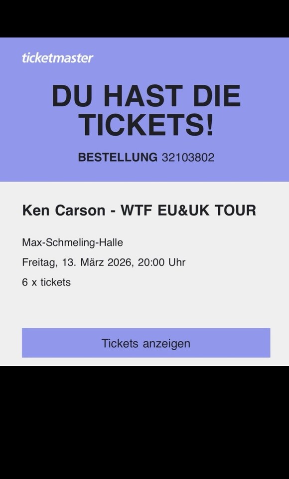 Ken Carson Stehplatz Tickets Berlin | eBay.de
