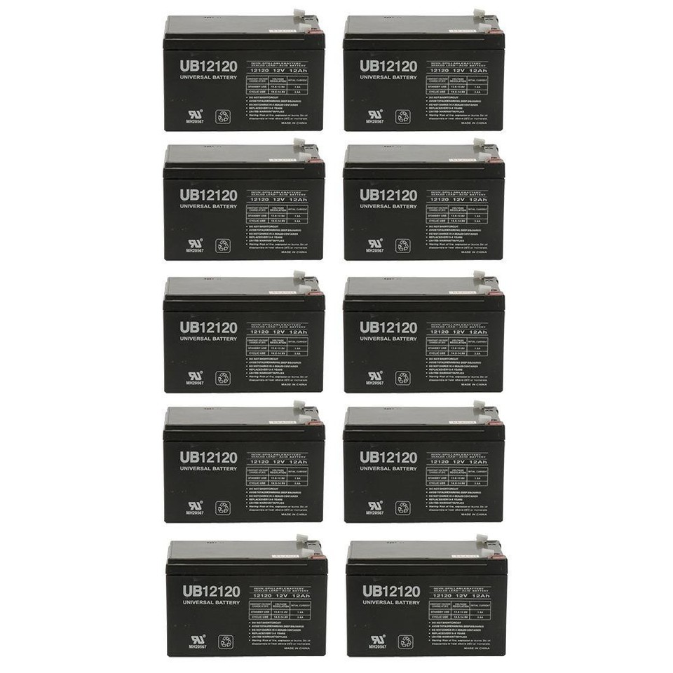 UPG UB12120 12V 12AH SLA BATTERY 12 VOLT - F2 TERMINAL / 10 PACK | eBay