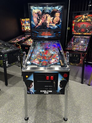 Demolition Man Pinball Machine Williams LEDs Orange County Pinballs ...
