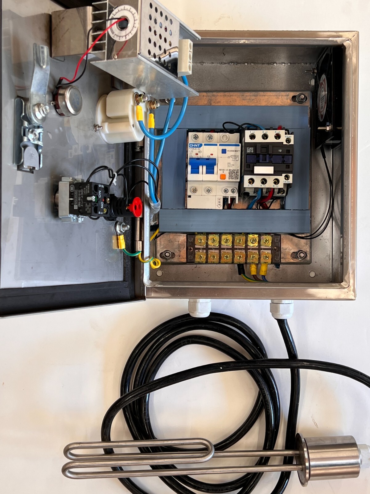 Heater controller with 2" Tri clamp element 220V 4500W Moonshine still ...