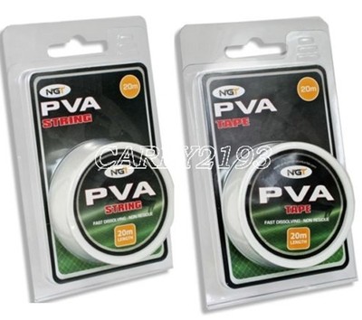 NGT PVA String or Tape Fast Dissolving 20m SPOOL - Carp fishing tackle ...