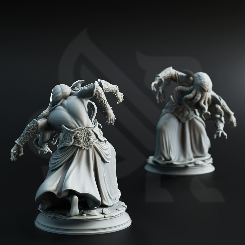 Ascended Flayers Mindflayer Illithid Psionic Sorcerer Miniature | D&D ...