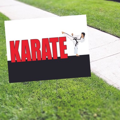 Karate Plastic Novelty Indoor Outdoor Coroplast Yard Sign | eBay