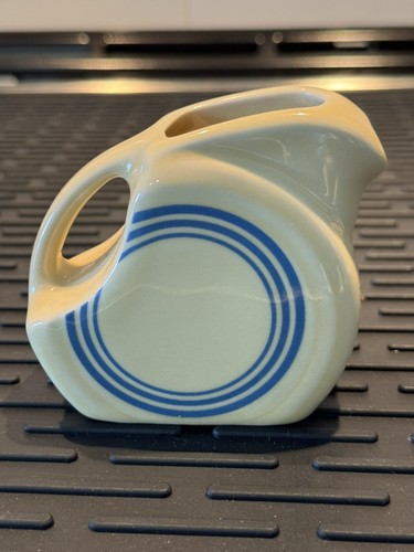 Fiestaware Blue Stripe Mini Disc Pitcher HLCCA | eBay