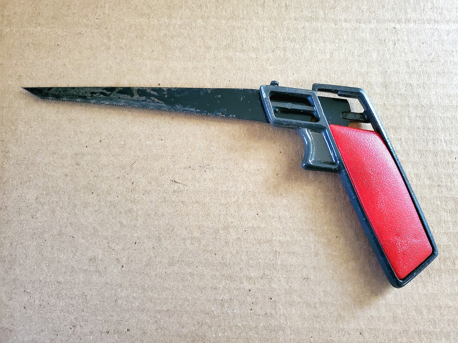 Vintage ALLWAY MASTER Red Beaded Plastic Pistol Grip Handsaw Blade 9 ...