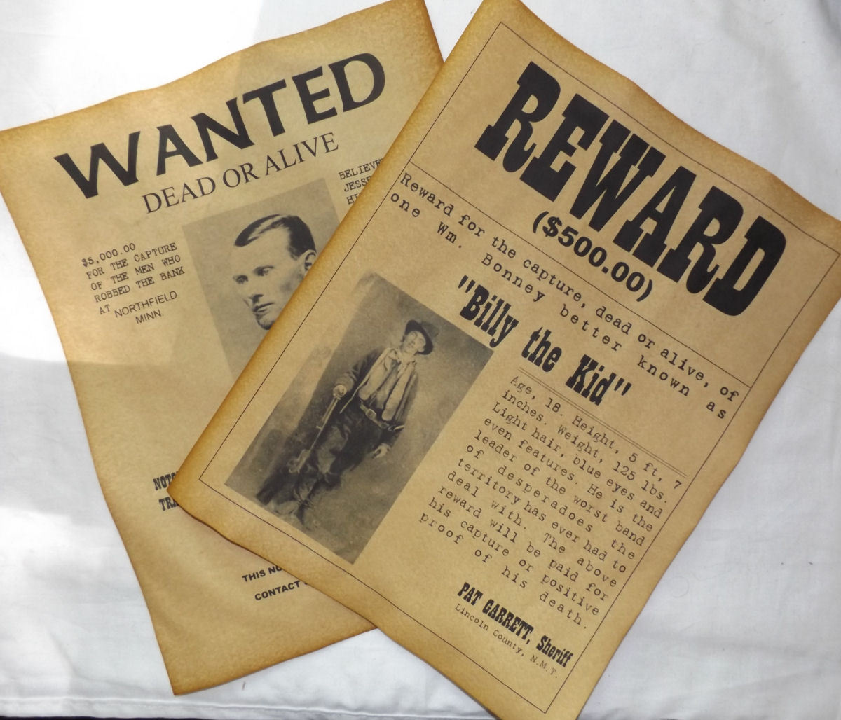 Jesse James Outlaw Wanted Poster