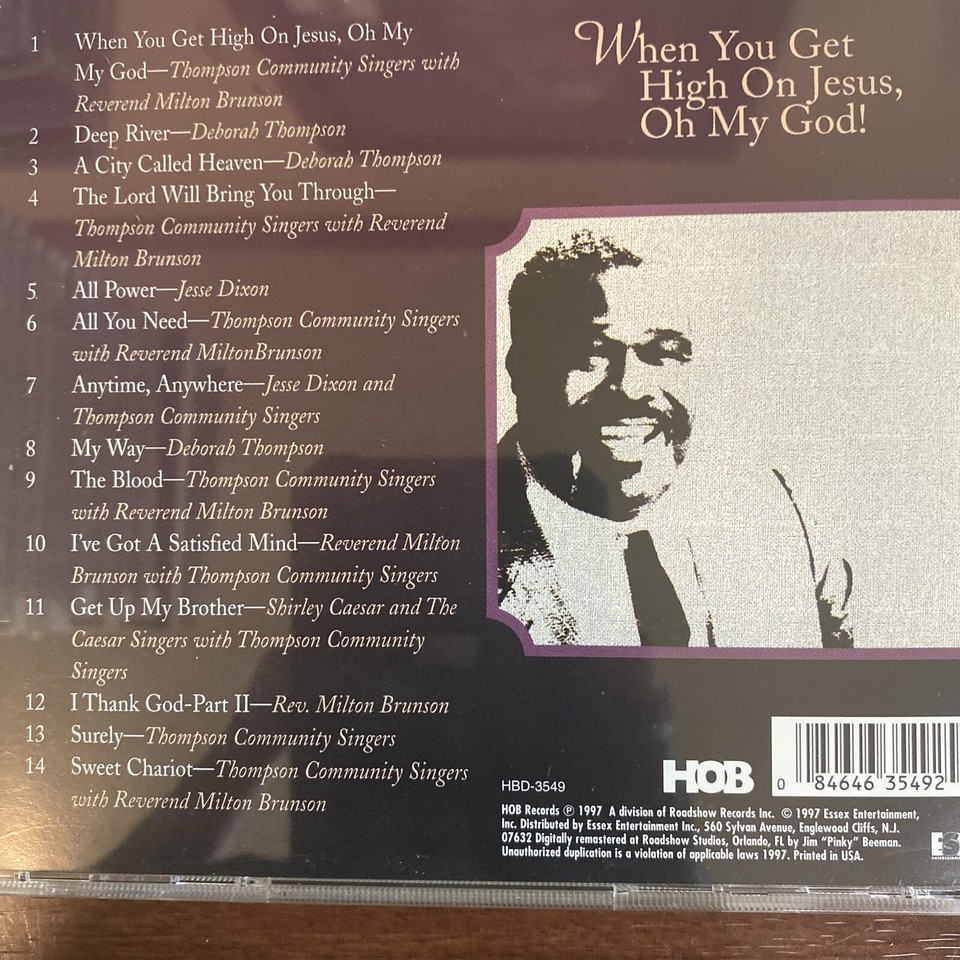 RARE! Milton Brunson WHEN I GET HIGH ON JESUS OH MY GOD - EXC! YY | eBay