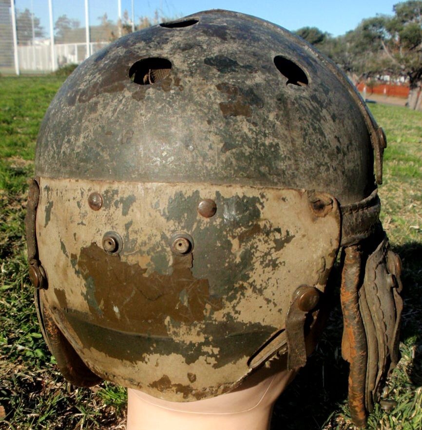 WW II US M 1938 TANK HELMET USED IN URUGUAY ARMORED CAVALRY DIVISION ...