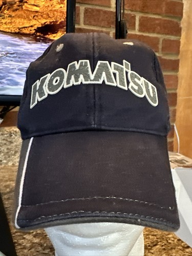 KOMATSU hat blue adjustable cotton cap komatsu | eBay