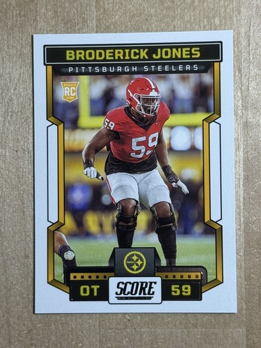 2023 Pittsburgh Steelers ROOKIE Broderick Jones Score ROOKIE CARD #394 ...