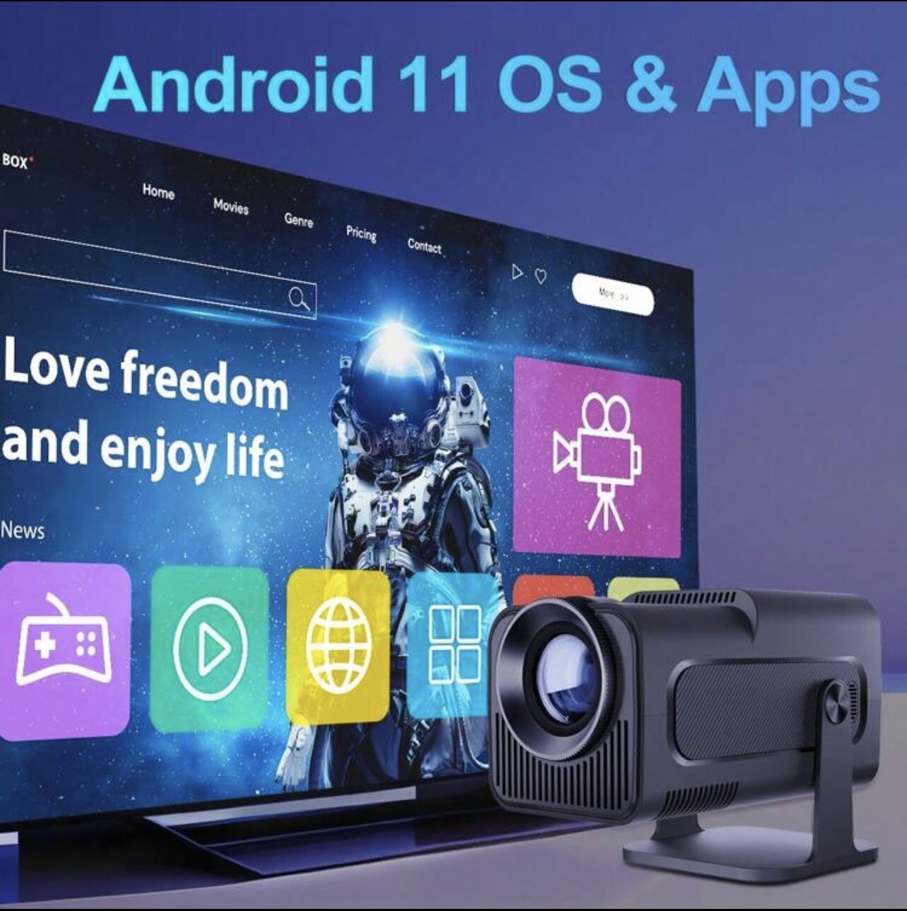 Transpeed Magcubic 4K Android 11 Projector | Grelly UK