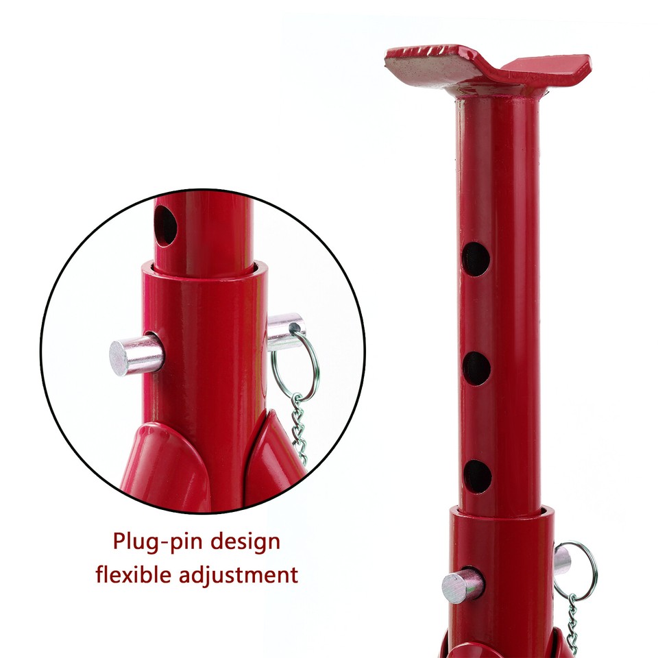 2PCS 3 Ton Car Jack Stands Lift Heavy Duty Vehicle Support Durable Axle ...