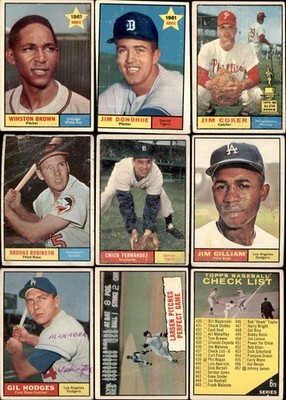 1961 Topps Baseball Complete Your Set #1-587 You Pick! | eBay