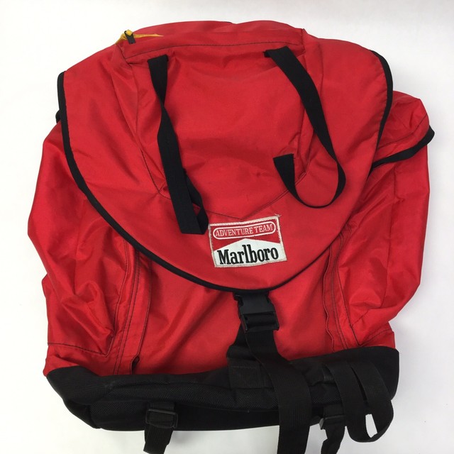 Vintage Marlboro Adventure Team Red Large Hiking Backpack CAMPING | eBay
