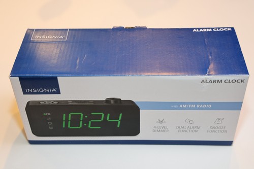 Radio & Alarm Clock AC Or Battery Digital Display Black (NS-ALCL24) by ...