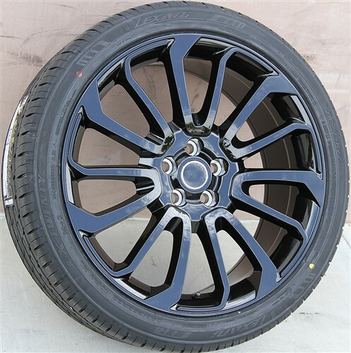 SET(4) 22'' 22X9.5 5X120 BLACK WHEELS & TIRES PKG RANGE ROVER HSE SPORT ...