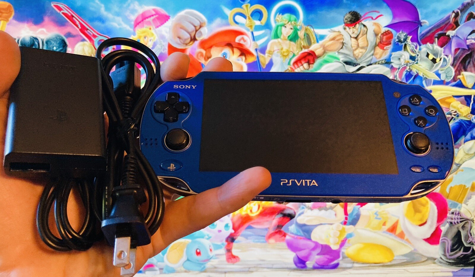 Blue Sony PlayStation PS Vita PSV Portable Console OLED PCH-1000 ...