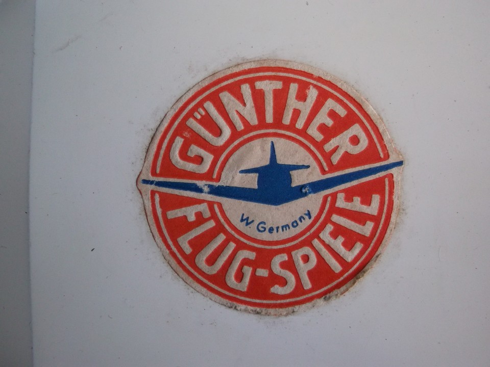 Rare vintage huge size "GUNTHER" flying airplane made in W. Germany. | eBay