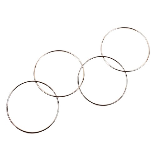 4 Chinese Linking Rings Classic Magic Metal Ring Link Trick Stage Of ...