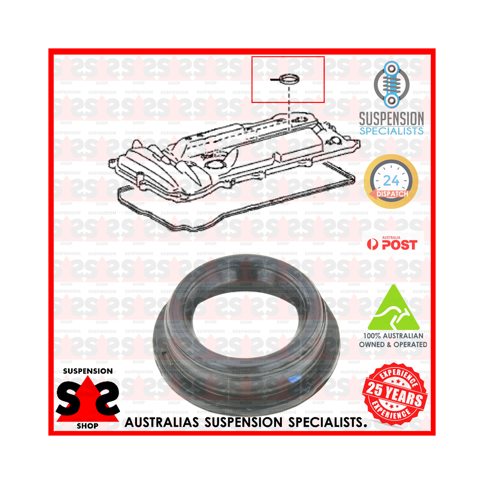 Seal Ring, Spark Plug Shaft Suit TOYOTA Alphard / Vellfire (_H3_) 2.5 ...