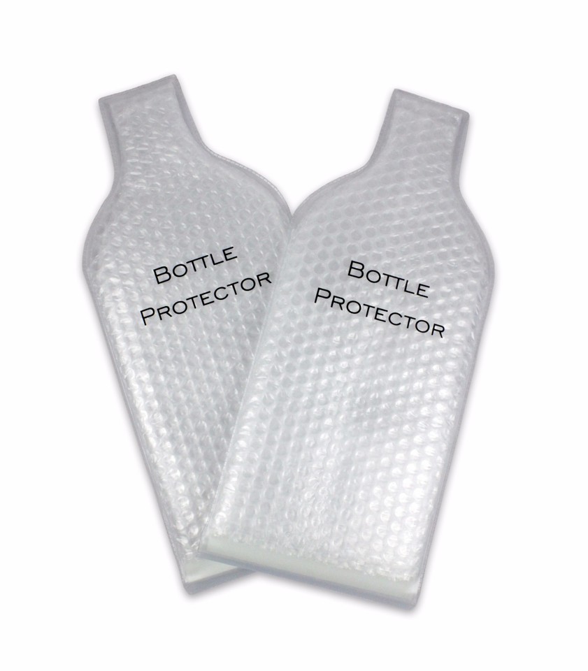 Reusable Wine Bottle Protector for Travel (2 pack) Wine Bag Sleeve ...