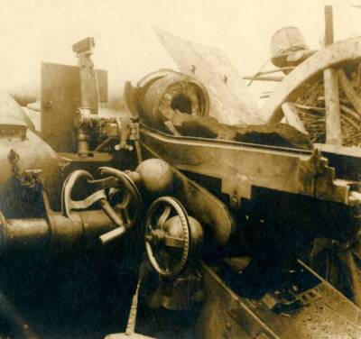 Destroyed cannon 1914 - 1918 Twisted metal after a cannon exploded Old ...
