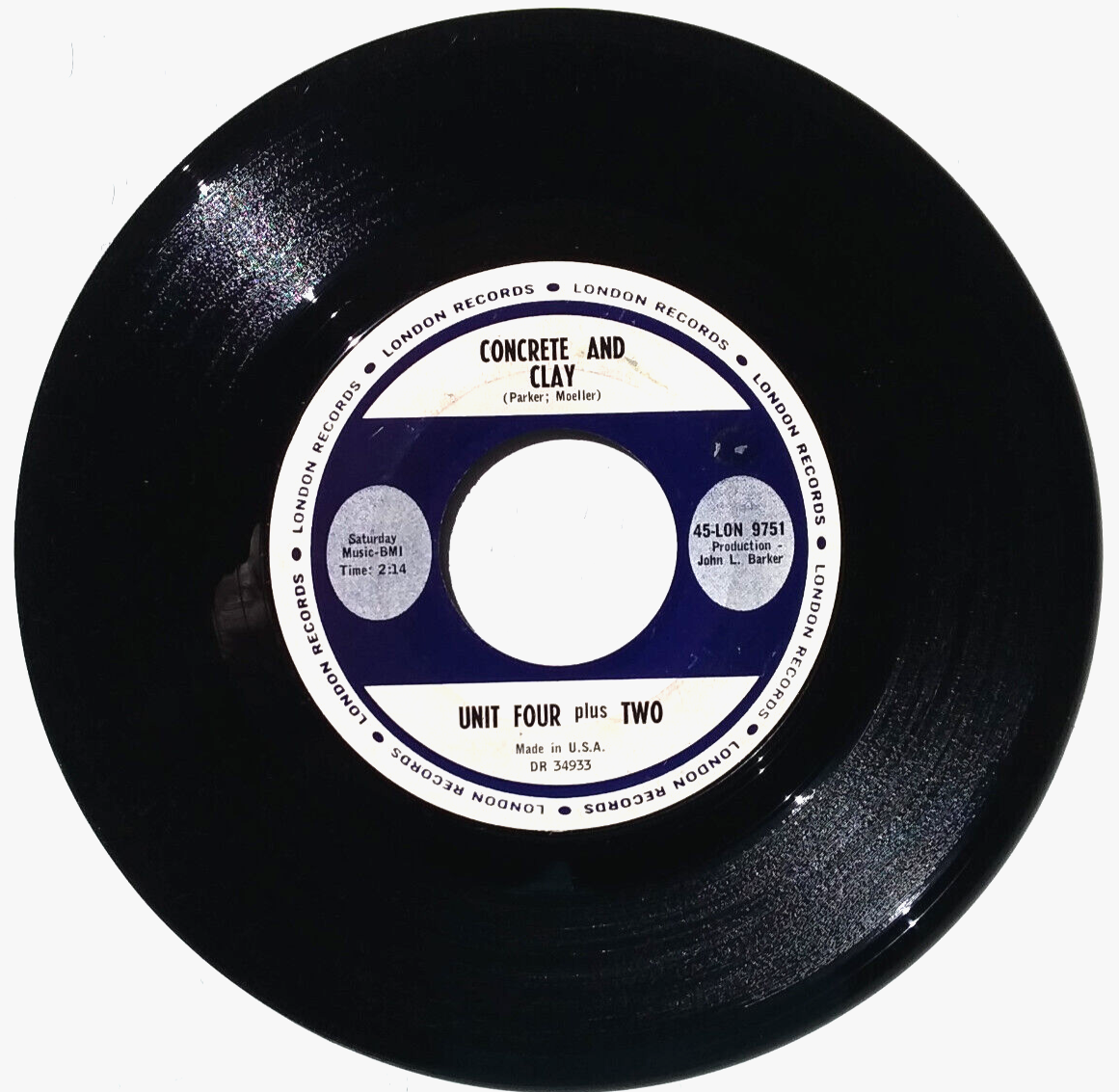 UNIT FOUR plus TWO - Concrete and Clay / When I Fall In Love - Vinyl ...