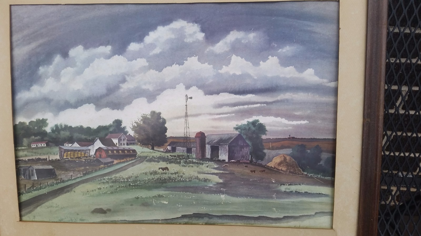 Art Print titled Tom's Farm Adolf Dehn Vintage Framed Print American ...