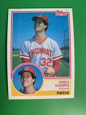 1983 Topps Greg Harris #296 Cincinnati Reds | eBay