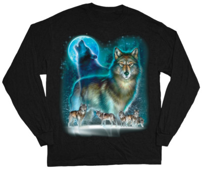 Wolf Pack T-shirt Wolves Design Nature Wildlife Design Tee Shirts Gifts ...